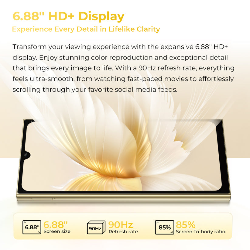 OUKITEL C61 Pro-EV 6.88-inch 5150mAh Battery 9.5mm Ultra-thin Body Sma ...